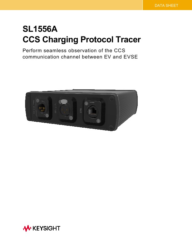 SL1556A CCS Charging Protocol Tracer PDF Asset Page | Keysight